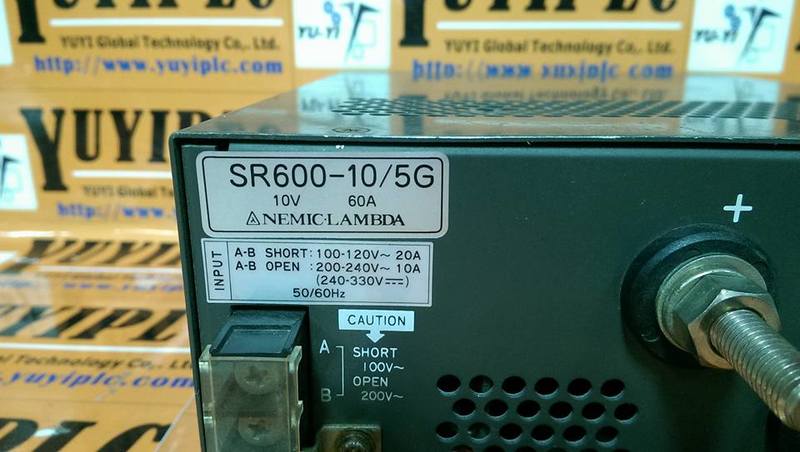 NEMIC LAMBDA SR600-10/5G POWER SUPPLY 10V 60A - 裕益科技自動化設備可程式編碼器PLC分散式控制系統DCS